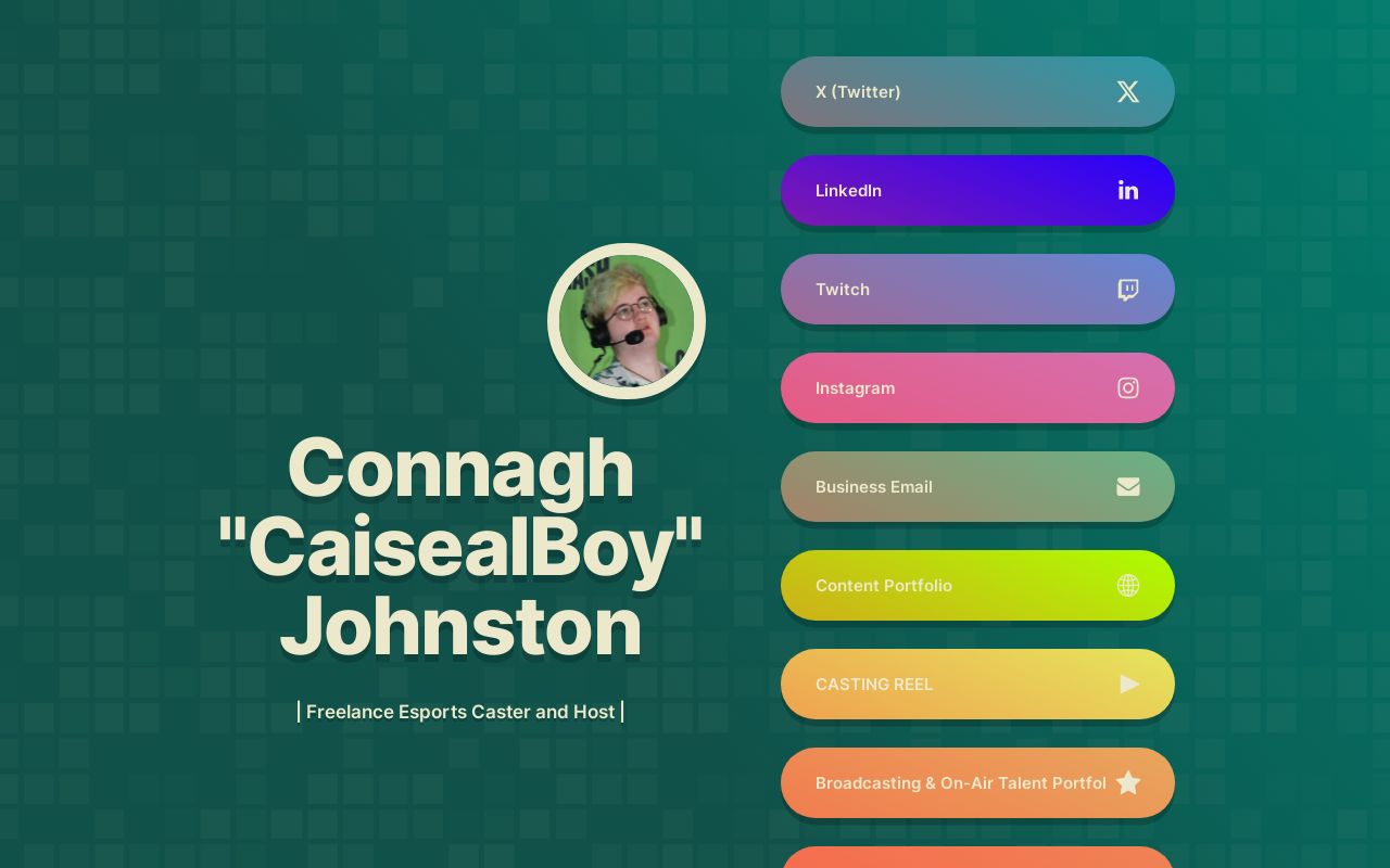 Connagh "CaisealBoy" Johnston Esports